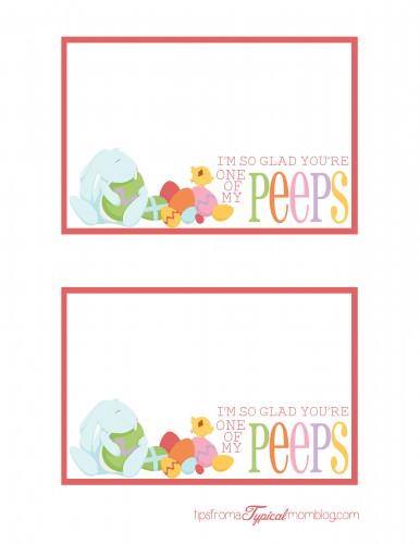 Free Easter Printable- I’m So Glad You’re One of My Peeps - Tips from a ...