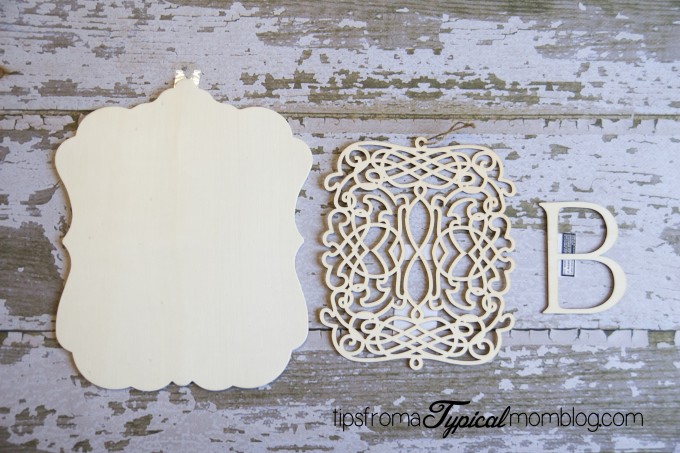 DIY Monogram Plaque for Home Decor - Tips from a Typical Mom