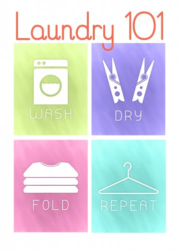 Laundry 101 Printable Gift for College Students - Tips from a Typical Mom