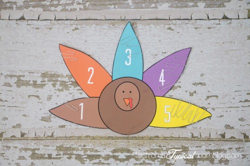 Turkey Preschool Counting & Fine Motor Activity - Tips from a Typical Mom