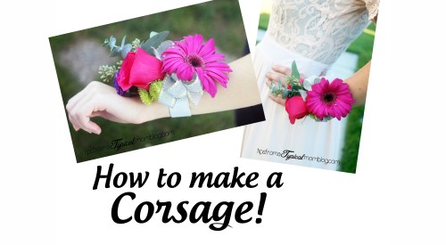 How To Make a Corsage or Boutonniere for School Dances or Mothers Day ...