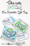 Say “Thank You” with Extra Gum- Free Printable Gift Tag - Tips from a ...