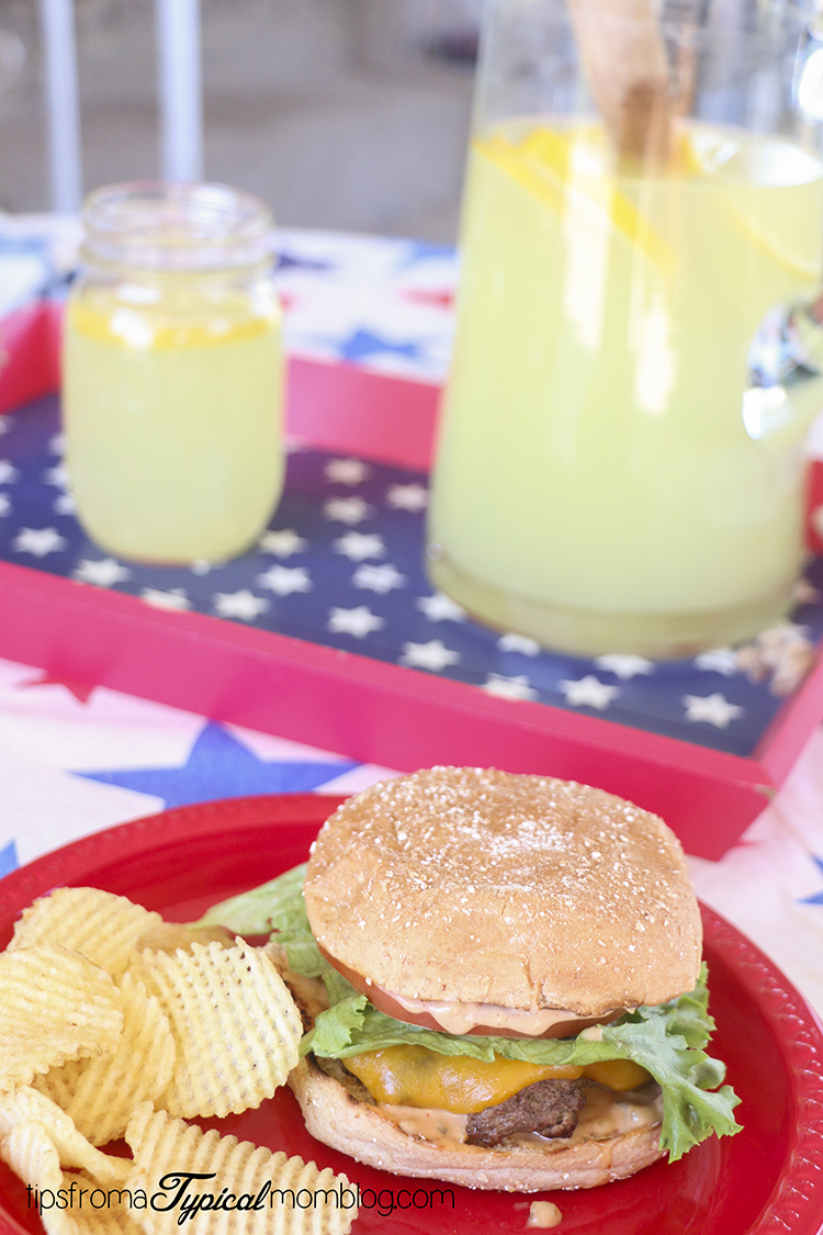 All-American Burger for the 4th of July - Tips from a Typical Mom