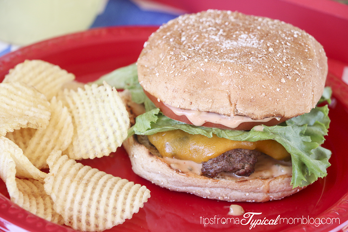 All-American Burger for the 4th of July - Tips from a Typical Mom