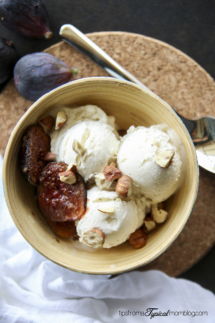 Spice Roasted Figs with Hazelnuts and Vanilla Ice Cream - Tips from a ...