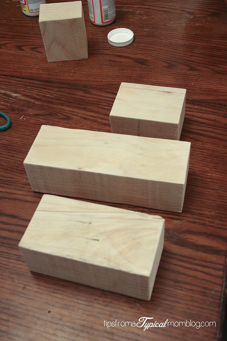 DIY Wood Block Pumpkins - Tips from a Typical Mom