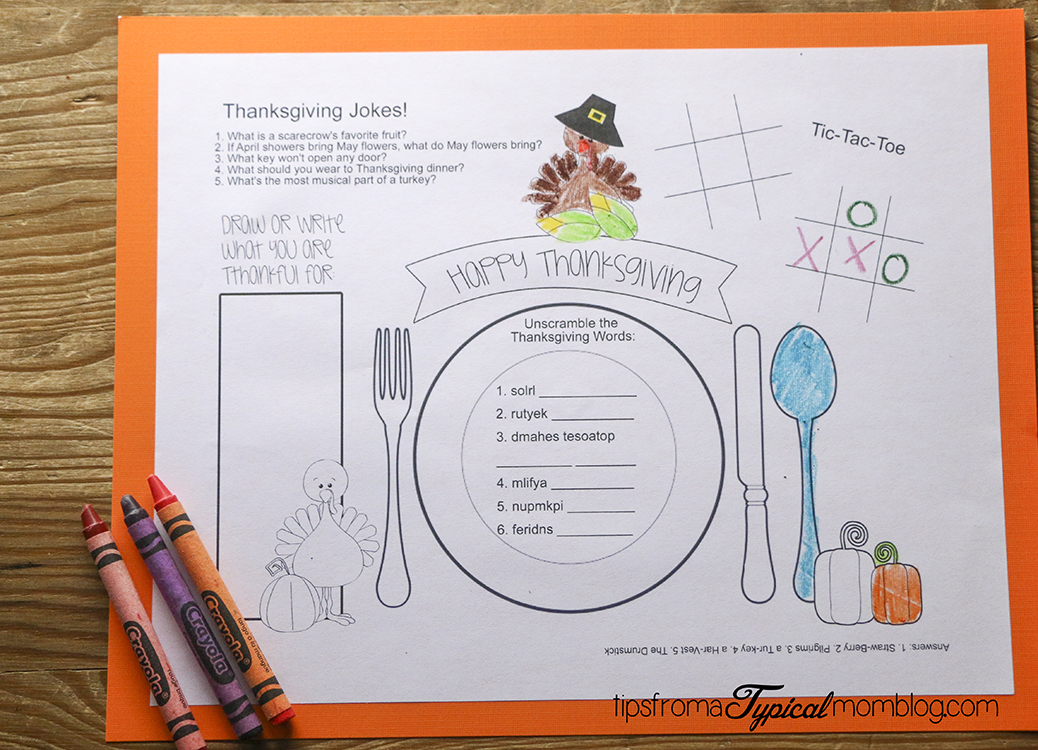 5 Games and Activities to Keep the Kids Busy on Thanksgiving - Tips ...