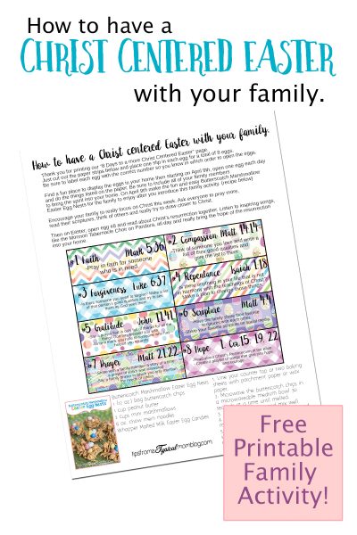 Free Printable Christ Centered Easter Family Activity - Tips from a Typical Mom