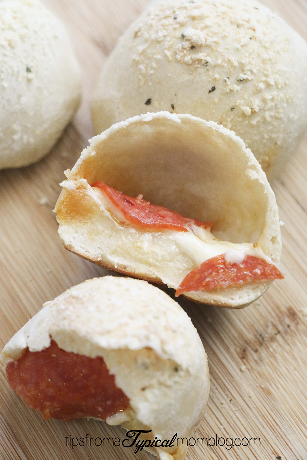 Easy Stuffed Pizza Rolls Made with Rhodes Roll Dough - Tips from a ...
