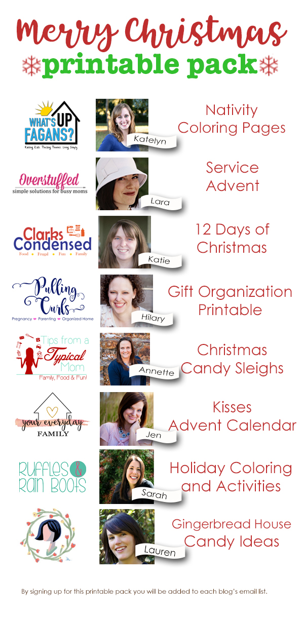 Merry Christmas Printable Pack for Families - Tips from a Typical Mom