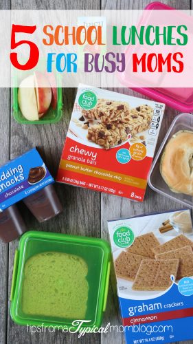 5 School Lunch Ideas for Busy Moms - Tips from a Typical Mom