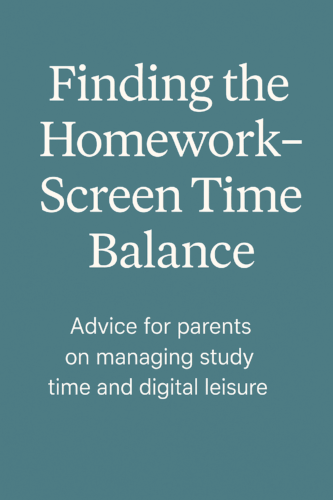 How to Balance Homework and Screen Time Without Losing Your Sanity